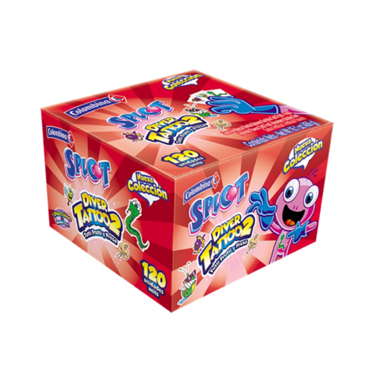 SPLOT TATTOO 120 UNID – Confitiendas Real