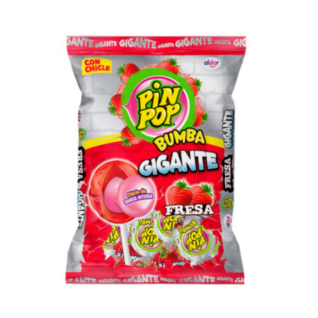 PIN POP GIGANTE FRESA X24 – Confitiendas Real
